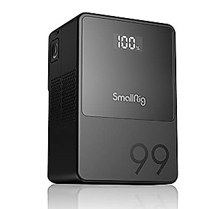 SmallRig V Mount Battery VB99, 6700mAh 99Wh 14.8V mini V-Mount Battery Support 65W PD USB-C Fast Charger, with D-TAP, USB-A, Dual DC Port, OLED Screen, for Camera, Camcorder, Monitor, Filmmaker - 3580