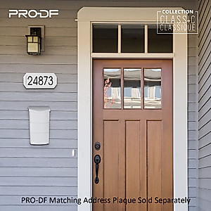 Small Plastic Mailbox for Outside Porch, Easy to Install Wall Mount, Lightweight, Heavy Duty, Rustproof, Maintenance-Free Vertical Mail Box for House - 8.25” x 4” x 13.75” (White)