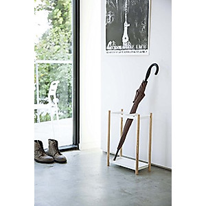 YAMAZAKI home Plain Umbrella Stand White,