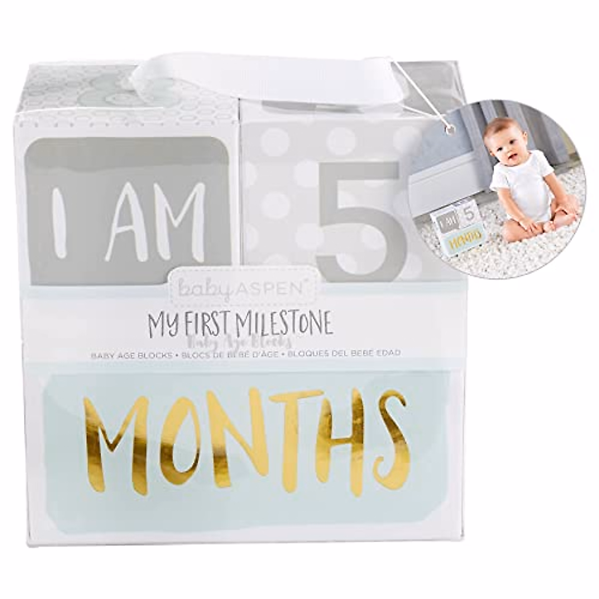 GiftsForYouNow My First Milestone Baby Age Blocks