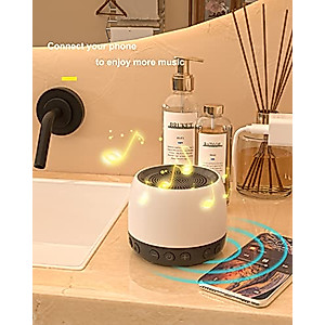 elesories White Noise Machine, Sound Machine with13 Non Looping Natural Soothing Sounds for Adults Baby Sleeping, Also Be Used as a Multifunctional Speaker for Home, Office Privacy | Nursery | Travel…