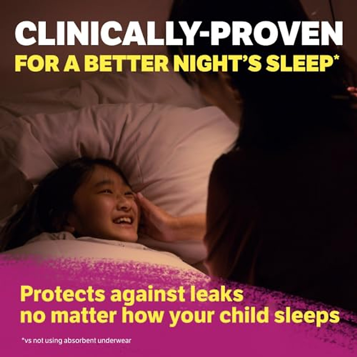 Goodnites Girls' Nighttime Bedwetting Underwear, Size S/M (43-68 lbs), 14 Ct