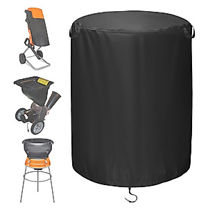 TORUTA Woodchipper Shredder Mulcher Cover 36" x 42" Electric Leaf Mulcher Cover Shredder Protection,Black