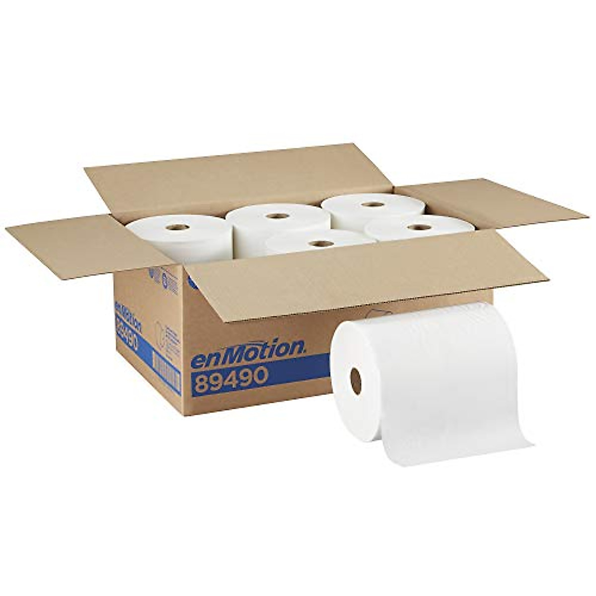 enMotion Recycled Paper Towel Roll by GP PRO (Georgia-Pacific), White, 89490, 800 Feet Per Roll, 6 Rolls Per Case
