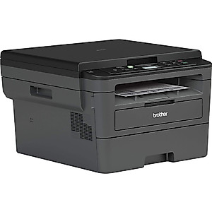 Brother HL-L2390DB Compact Monochrome Laser Wireless All-in-One Printer for Business Office - Flatbed Print Copy Scan - 32 ppm, Duplex Two-Sided Print, 250-Sheet, CBMOUN USB Printer Cable