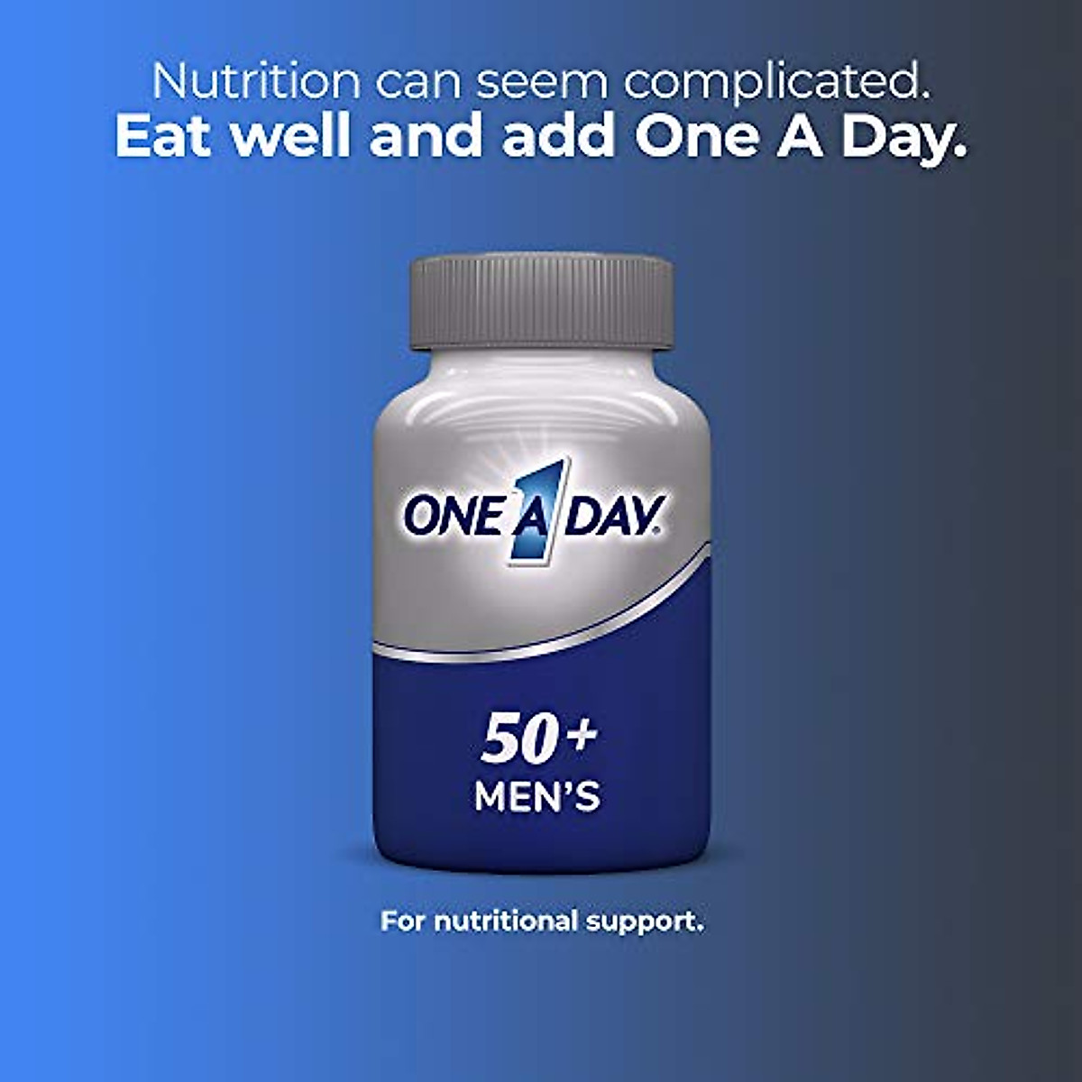 One A Day Menâ€™s 50+ Multivitamins, Supplement with Vitamin A, Vitamin C, Vitamin D, Vitamin E and Zinc for Immune Health Support*, Calcium & more, 175 count