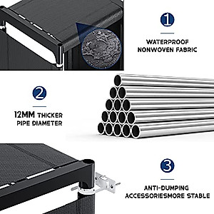 Mavivegue Book Shelf, 9 Cube Storage Organizer, DIY Bookcase, Metal Cube Bookshelf, Tall Book case for Bedroom, Living Room,Office, Closet Storage Organizer, Black Cubicle Storage Rack