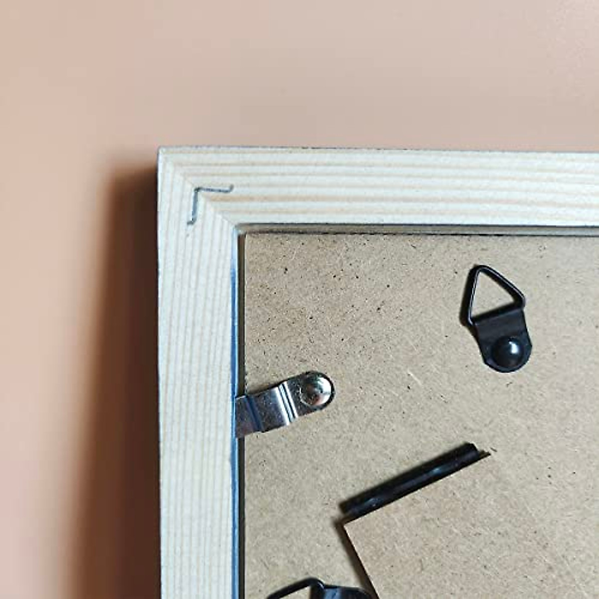 KELE MODEL 4x4 Picture Frames RED Solid Wood Frame, Plastic Panel (Film Needs to be Removed) Table or Wall.Front Window Opening 3.5x3.5 inch.