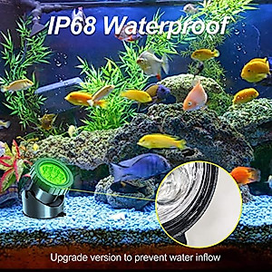 T-SUN Solar Pond Lights, 5 Headlamp RGB LED Spotlights Color Changing Submersible Fountain Lights, Underwater Solar Fish Tank Light Adjustable Lighting Angle for Garden Fountain, Pond, Pool Decoration