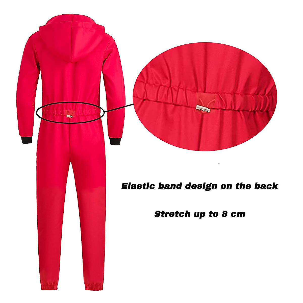 Casa De Papel Money Adult Heist Costume Red Jumpsuit Women Halloween L