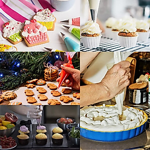 yueton Pack of 100 Disposable Cream Pastry Bag Cake Icing Piping Decorating Tool