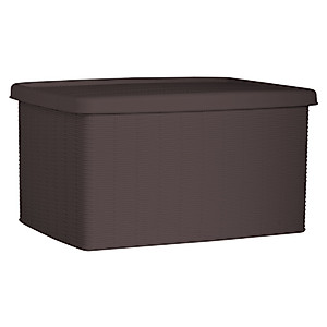 Stefanplast Elegance Storage Box, Mocha, 29 x 39 x 21 cm