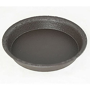 4 Pcs Round Plastic Humidity Tray for Bonsai Tree 4.25"x 4.25"x 0.5" - Dark Brown