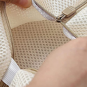 6pcs Thick Mesh Laundry Bag For Blouse Lingerie Bras Underwear Socks Sneaker Shoes Washing Bag Of Cylindrical Sandwich Embroidery Laundry Bags For Delicates Mesh Wash Bag Bathroom Eco-Friendly Bra Bags For Laundry Travel Storage Organiza Bag