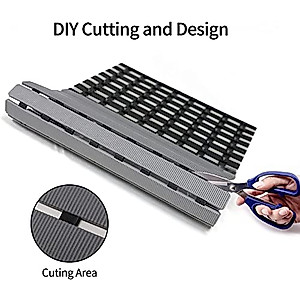 MBOSS Bath Tub Shower Mat Non Slip Bathtub Mats for Bathroom Shower Floor Mat Bath Mats for Shower Tub Anti Slip Shower Mat with Drain Hole and Large Suction Cups (Grey, 27.5 X 15.7 Inch)