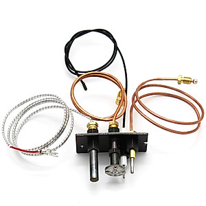 MENSI Propane and Natural Gas Pilot Assembly Replacement of HHT Pilot Assembly Part 10002264 for Fireplaces, Fryer with 750mV Thermopile