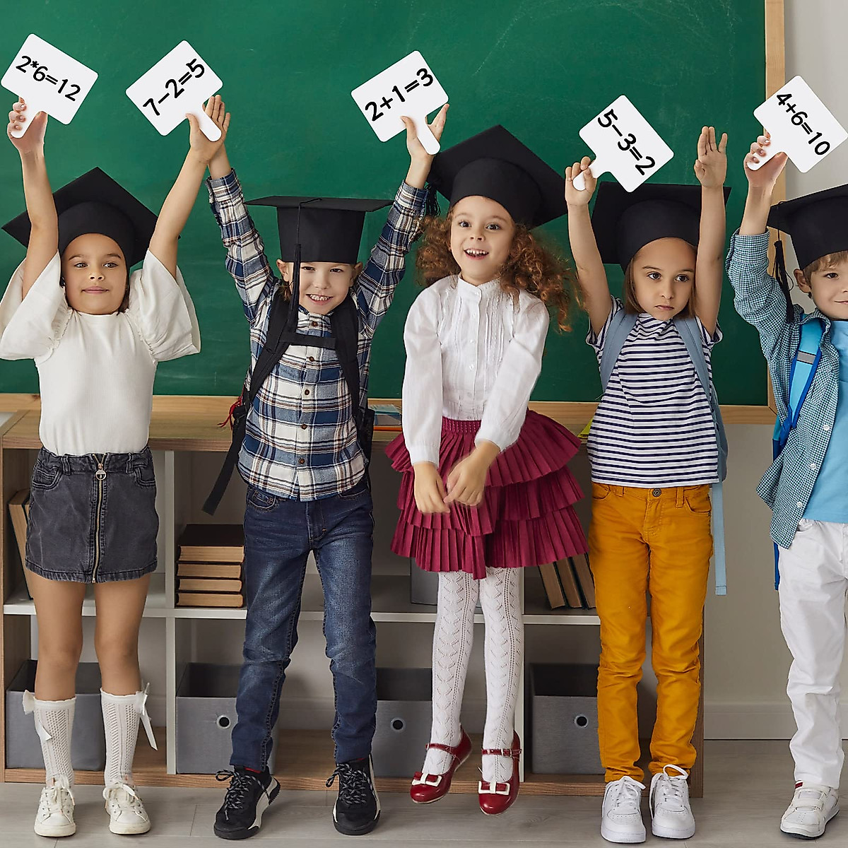 Sherr Dry Erase Answer Paddle Double Side Small White Boards Fan Blanks Auction Paddles Handheld Whiteboard for Classroom Students Kids Bidding Voting Scoring Activities(80 Pcs)