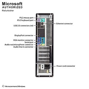 Dell Optiplex 790 Desktop High Performance Desktop Computer Intel Core i7-2600 Processor 3.8GHz 8GB RAM 2TB HDD DVD Windows 10 Pro 64bit (Renewed)