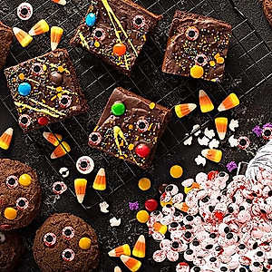 Halloween Edible Bloody Candy Eyes 3.8 oz Candy Bloody Eyeballs 2 Bottles of Edible Small Bloody Eyes for Cake Cookie Dessert Decorating Halloween Eyeballs Sweets for Halloween Birthday Party Supplies