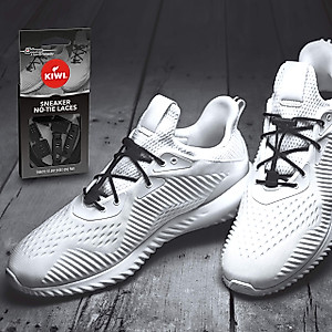 KIWI Sneaker No-Tie Shoe Laces, Black, One Size Fits All, 1 Pair