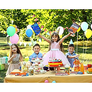 30 packs Dart War Invitations Birthday Party Supplies Blaster Nerf Gun Battle Theme Party Invitations with 30 Orange Envelopes for Boy Kids Dart War Nerf Party Decorations Supplies Favor