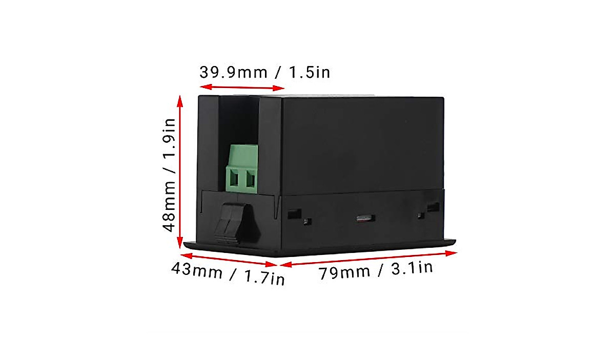 DROK AC Meter - 80-300V 100A Digital Power & Voltage Monitor