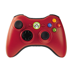 Xbox 360 Limited Edition Red Wireless Controller and Play & Charge Kit