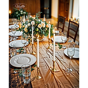 Taper Candles 10 Inch White Set of 20 Unscented, Dripless, Smokeless Long Tall Tapered Candlesticks Wedding Home Decor Dinner