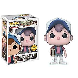 POP Disney: Gravity Falls - Dipper Pines Limited Edition Chase Funko Pop! Vinyl Figure (Bundled with Compatible Pop Box Protector Case), Multicolored, 3.75 inches