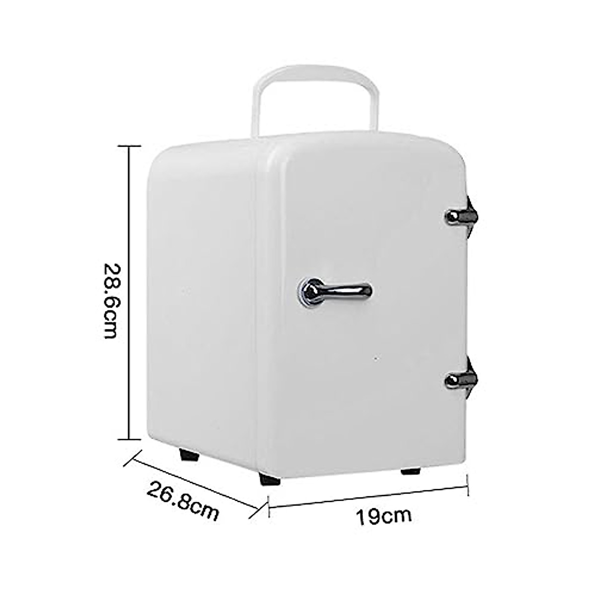 ＫＬＫＣＭＳ Mini Fridge, Skincare Fridge, 4L Car Refrigerator, Mini Refrigerator, for Skincare Cosmetics Bedroom Traveling Lunch