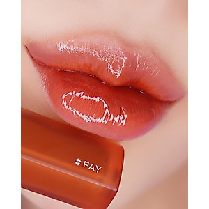 HOLIKA HOLIKA Heart Crush Glow Lip Tint Air – Korean Lip Tint with High Shine Juicy Fruit Jam Colors Lip Stain – Hydrolyzed Collagen & Vitamin C (15 FAY)