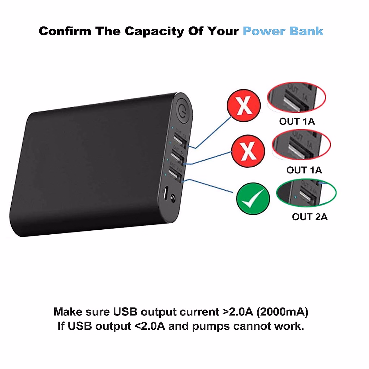 Smarkey 9 Volt USB Car Adapter for Medela Pump-in-Style Advanced Breast Pump Replaces Part # 67174 or 920.7010 9207010（Easy to Carry When Travel）
