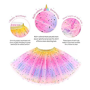 STOPKLAS Little Girls Dress Up Costume Set, Fairy and Mermaid Princess Dress up Trunk with Accessories 19pcs Girls Pretend Play Costume for Girls 3-6