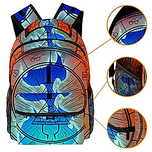 Bill Cipher Wheel Zodiac Backpack for Girls Boys for School Backpacks