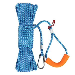 Clothesline Rope 15m/50ft Heavy Duty Drying Laundry Line Unique Design, Easy to Tighten, Adjustable for Camping Travel & Home Indoor Outdoor Laundry Clothesline