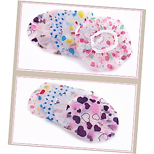 10pcs Shower Hat for Bath Visor for Bath Cap Hair Head Cover Satin Bonnet Wrap Shower Cap Hair Protective Caps Bath Hat Bathing Cap Take a Bath