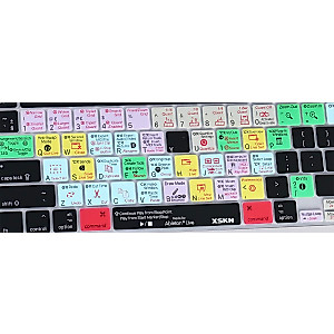 XSKN Ableton Live English Silicone Shortcuts Keyboard Cover Skin for Touch Bar Models 2019 MacBook Pro 16 inch A2141 2020 MacBook Pro 13.3 inch A2251 A2289 A2338 M1 Keyboard US&EU Version