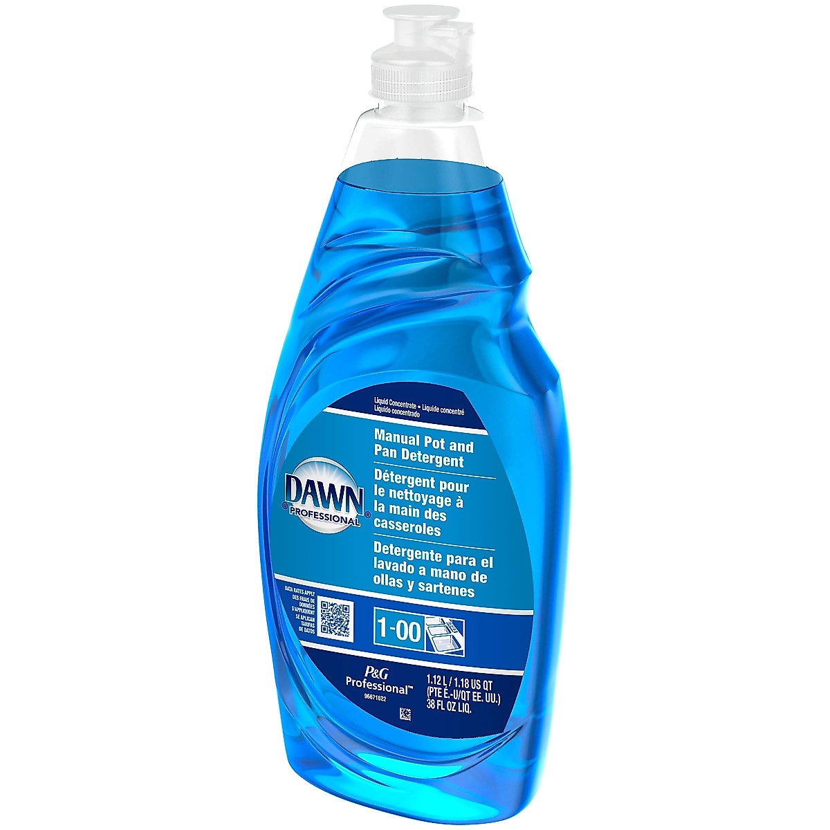 Dawn 45112 Dishwashing Liquid, Original, 38 oz, 1/BT, Blue