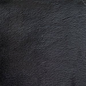 Faux Fake Fur Solid Velboa Black 60 Inch Fabric by the Yard (F.E.