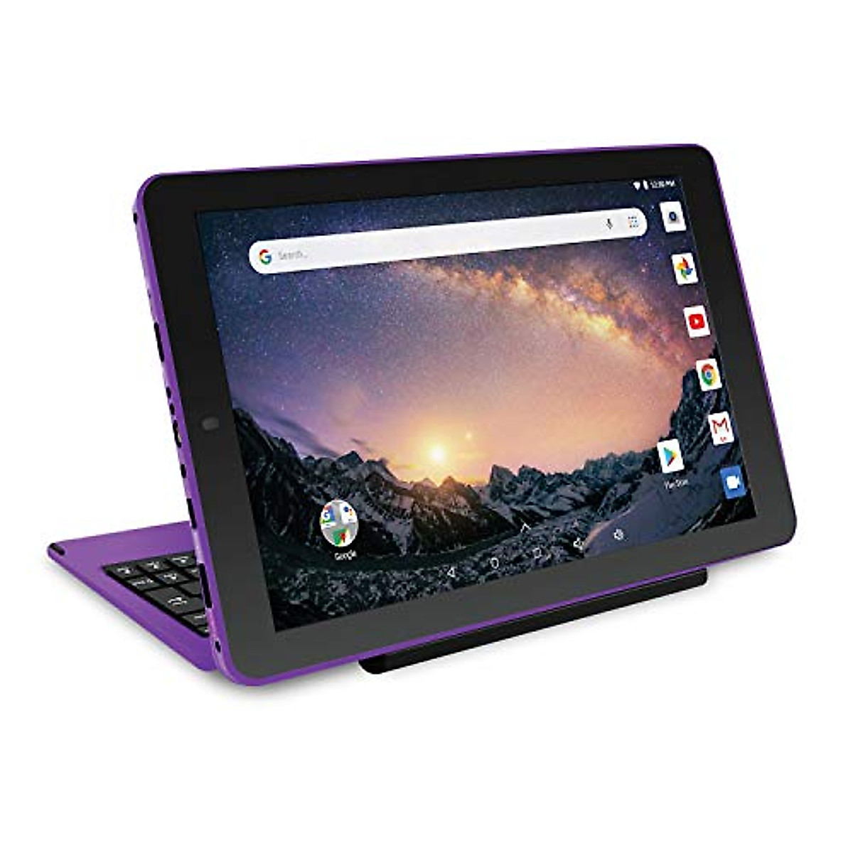 RCA Galileo 11.5" 32 GB Touchscreen Tablet Computer with Keyboard Case Quad-Core 1.3Ghz Processor 1GB Memory 32GB HDD Webcam Wifi Bluetooth Android 8.1 - Purple