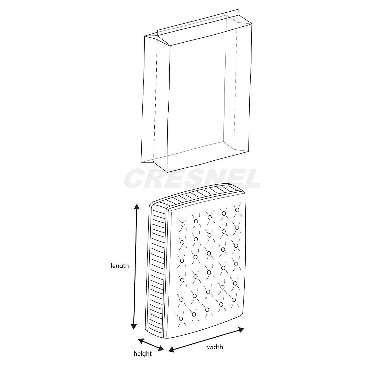 Mattress Bag for Moving & Long-Term Storage - Queen Size - Enhanced Mattress Protection with Extra Thick Tear & Puncture Resistance Polyethylene