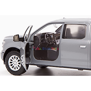 Motormax All Star Toys Exclusive 2019 Ford F-150 Limited Crew Cab Pickup Truck Abyss Gray 1/24 Diecast Model Car 79364 Grey