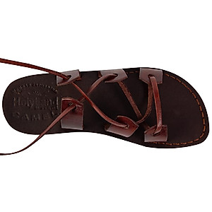 Holy Land Market Unisex Adults/Children Genuine Leather Biblical Sandals/Flip Flops/Slides/Slippers (Jesus) Suede V