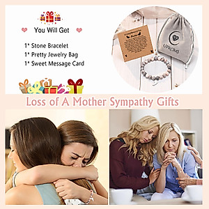 UPROMI Sympathy Gifts for Loss of Mom, Sympathy Bracelet Bereavement Remembrance Gifts, Memorial Jewelry Condolence Grief Gifts for Loss of Mother, Sorry for Your Loss Gift