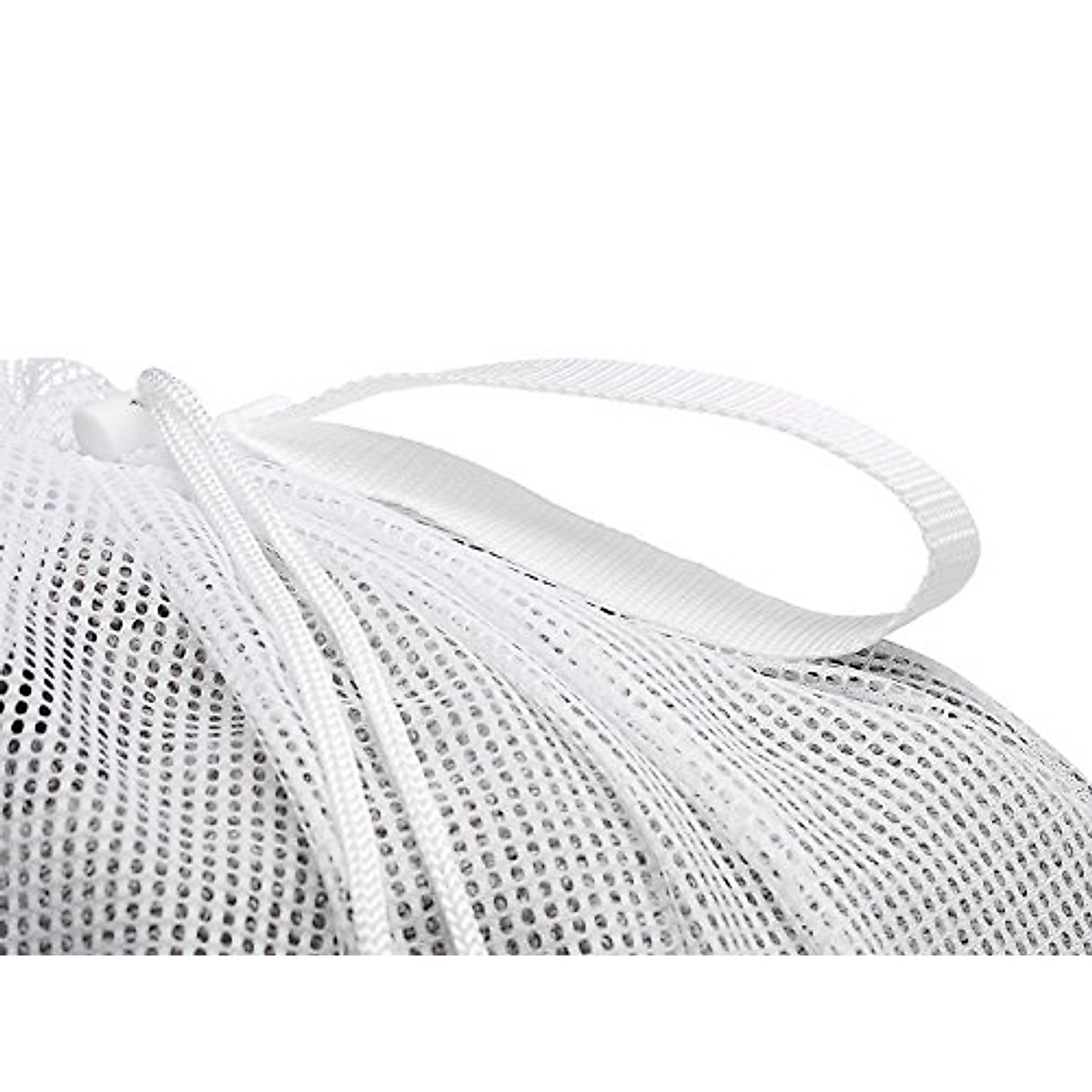 Mesh Laundry Bag With Drawstring For Delicates, Washing Machine,Traveling,College,Dirty Clothes/Net Big Size Heavy Duty Reusable Door Foldable/Garment White 2 Pack