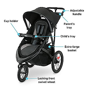 Graco FastAction Jogger LX Stroller, Redmond