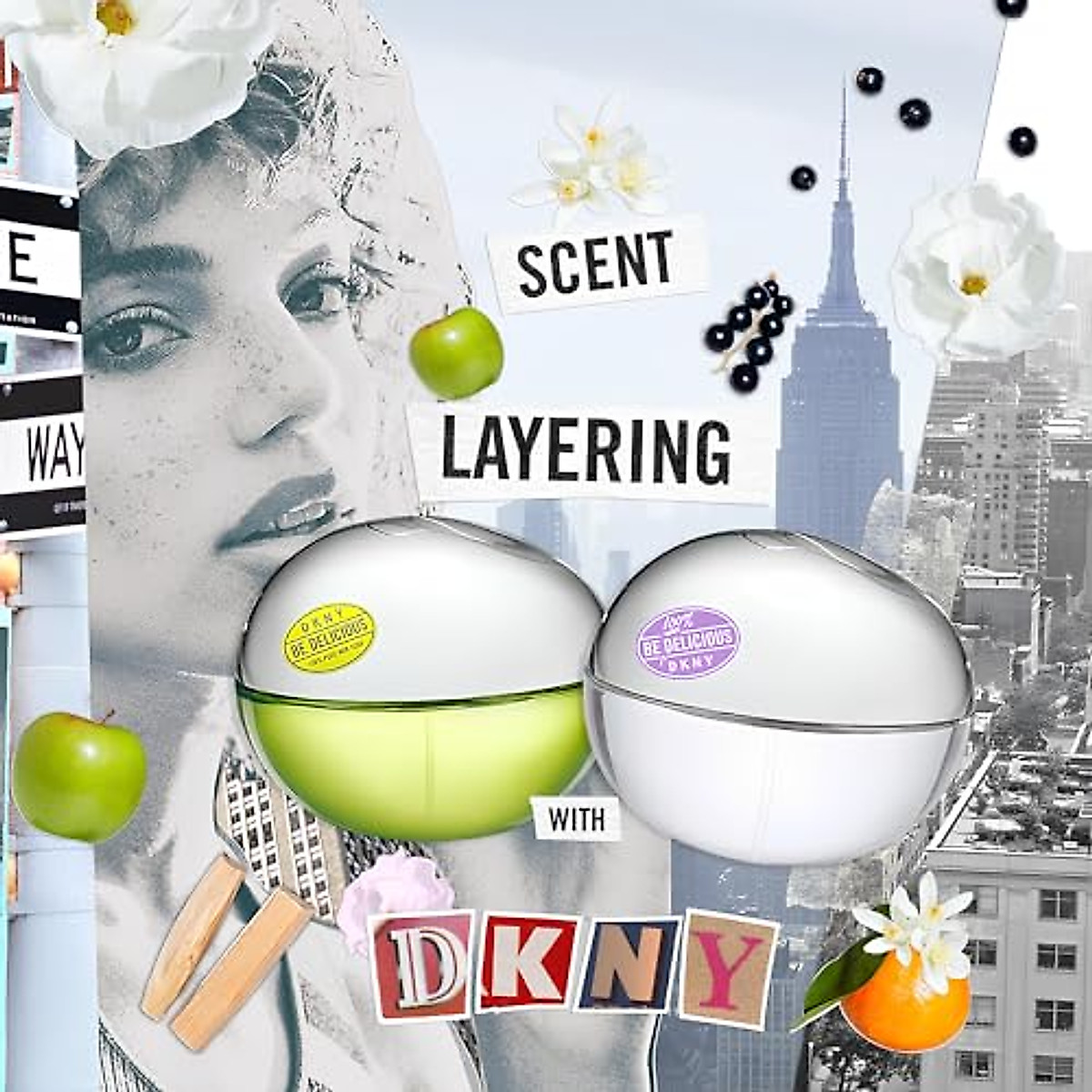 DKNY Be 100% Delicious Eau de Parfum Perfume Spray For Women, 1.0 Fl. Oz.