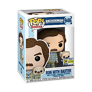 Funko Pop! Movies #946 Anchorman Ron with Baxter (2020 Summer Convention Exclusive)
