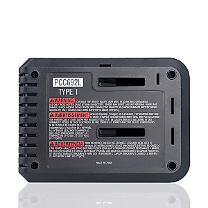 Lasica 20V Max Charger Compatible with Black & Decker 20V Battery and Compatible with Porter-Cable 20V Battery LBXR20 LBXR2020 PCC681L PCC685L PCC692L BDCAC202B 20-Volt Power Tool Battery Charger