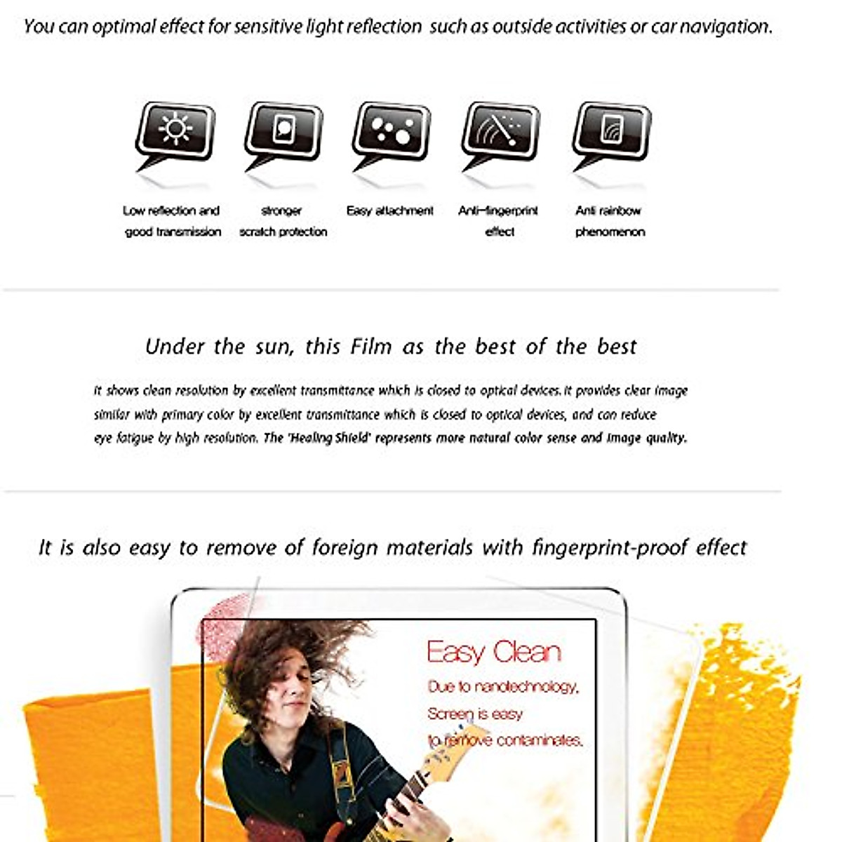 Screen Protector Compatible with HUMMINBIRD HELIX 7, Anti-Glare Matte Screen Protector LCD Shield Guard Healing Shield Outdoor Film (For HELIX 7)